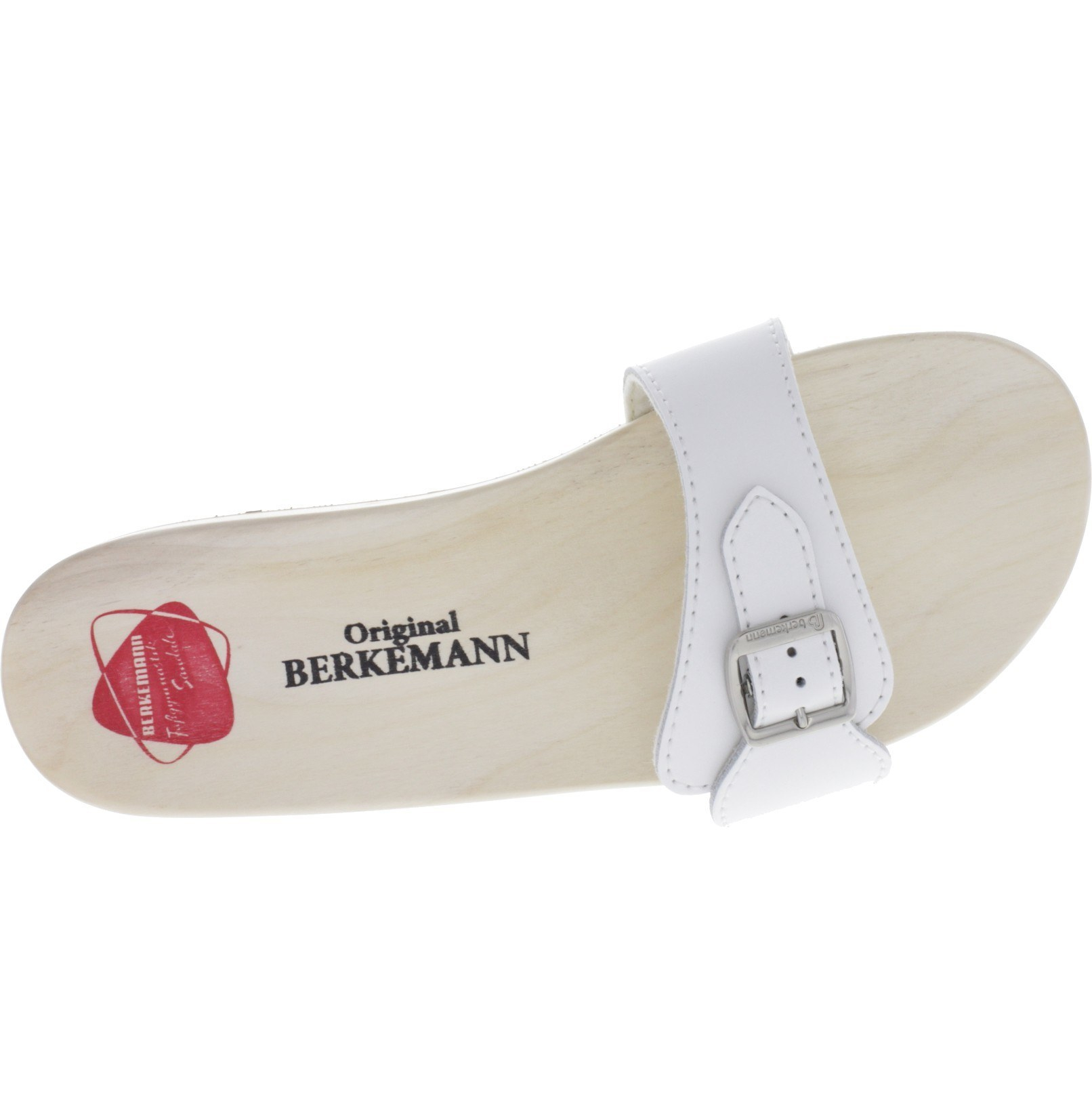 Berkemann Original Sandale B100 Weiss Leder 00100 100 Unisex