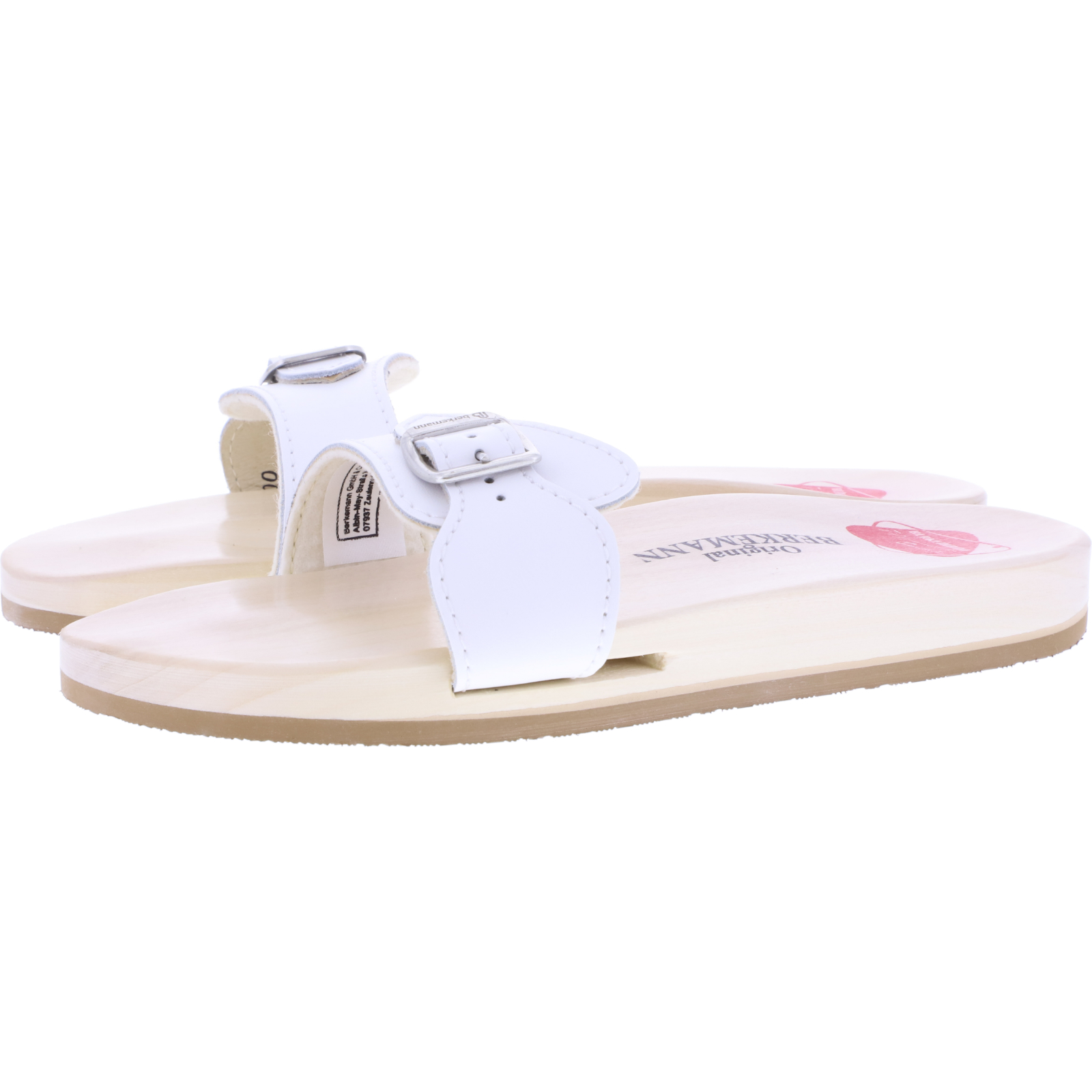 Berkemann Original Sandale B100 Weiss Leder 00100 100 Unisex