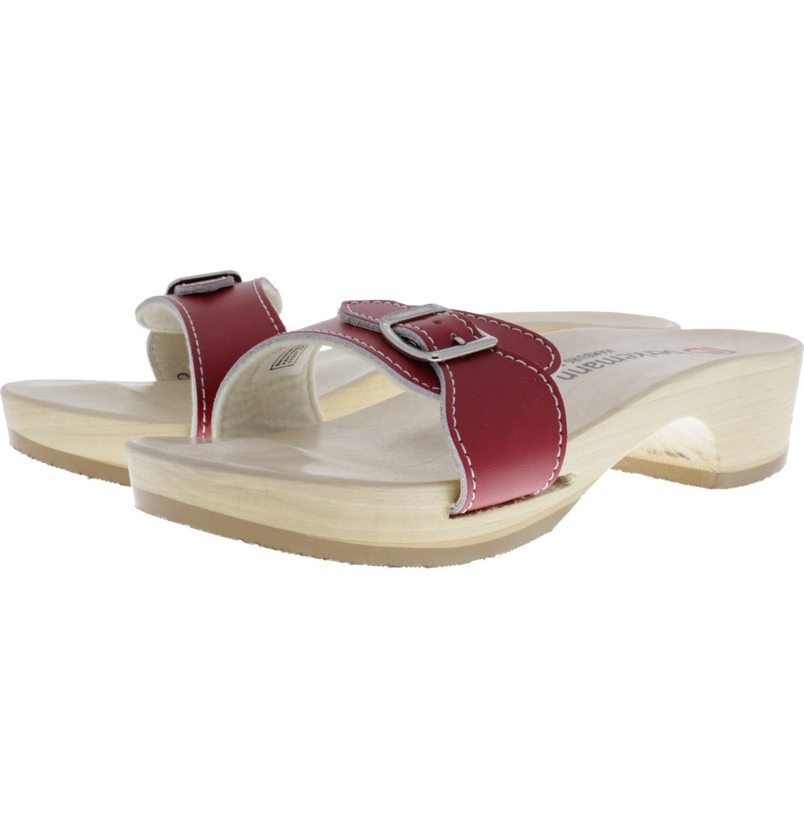 Berkemann Hamburg Sandale B102 Rot Leder 00102 200 Unisex