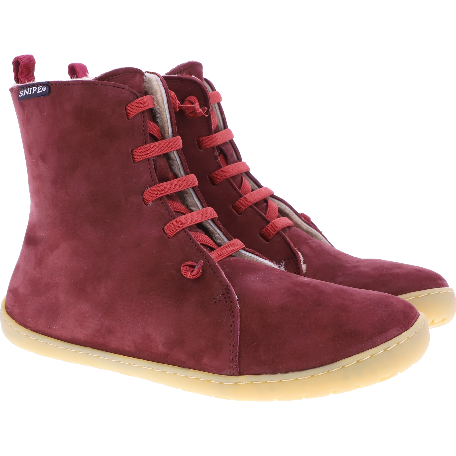 Snipe Barefoot Burdeos Nubuk Damen Barfu Stiefelette 05286 Snipe Barefoot Burdeos Nubuk Damen Barfu Stiefelette 05286