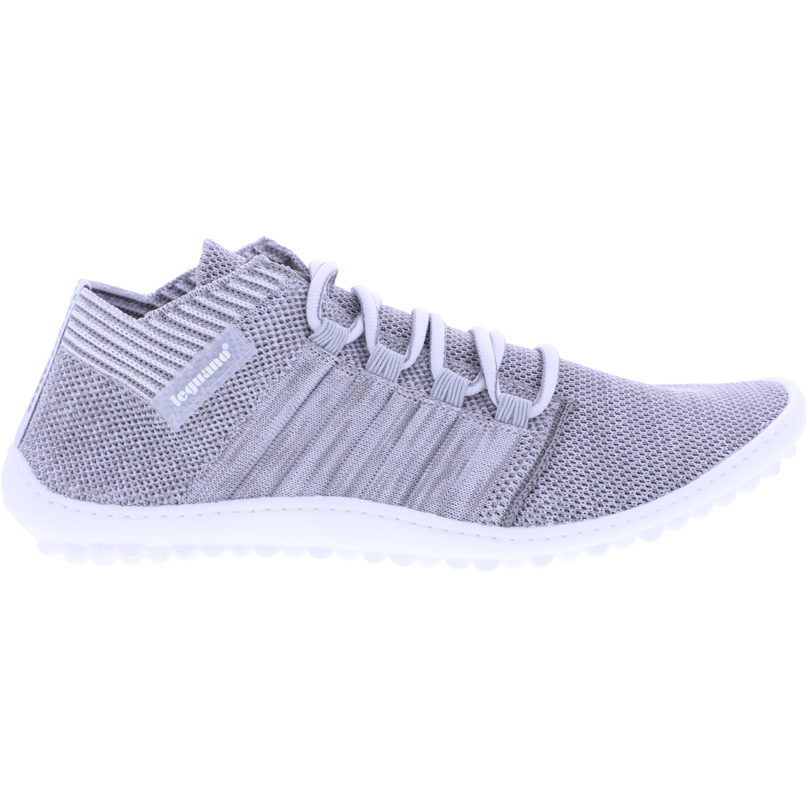 Leguano Barfußschuhe - Modell: Beat - Silbergrau-Weiß - Unisex