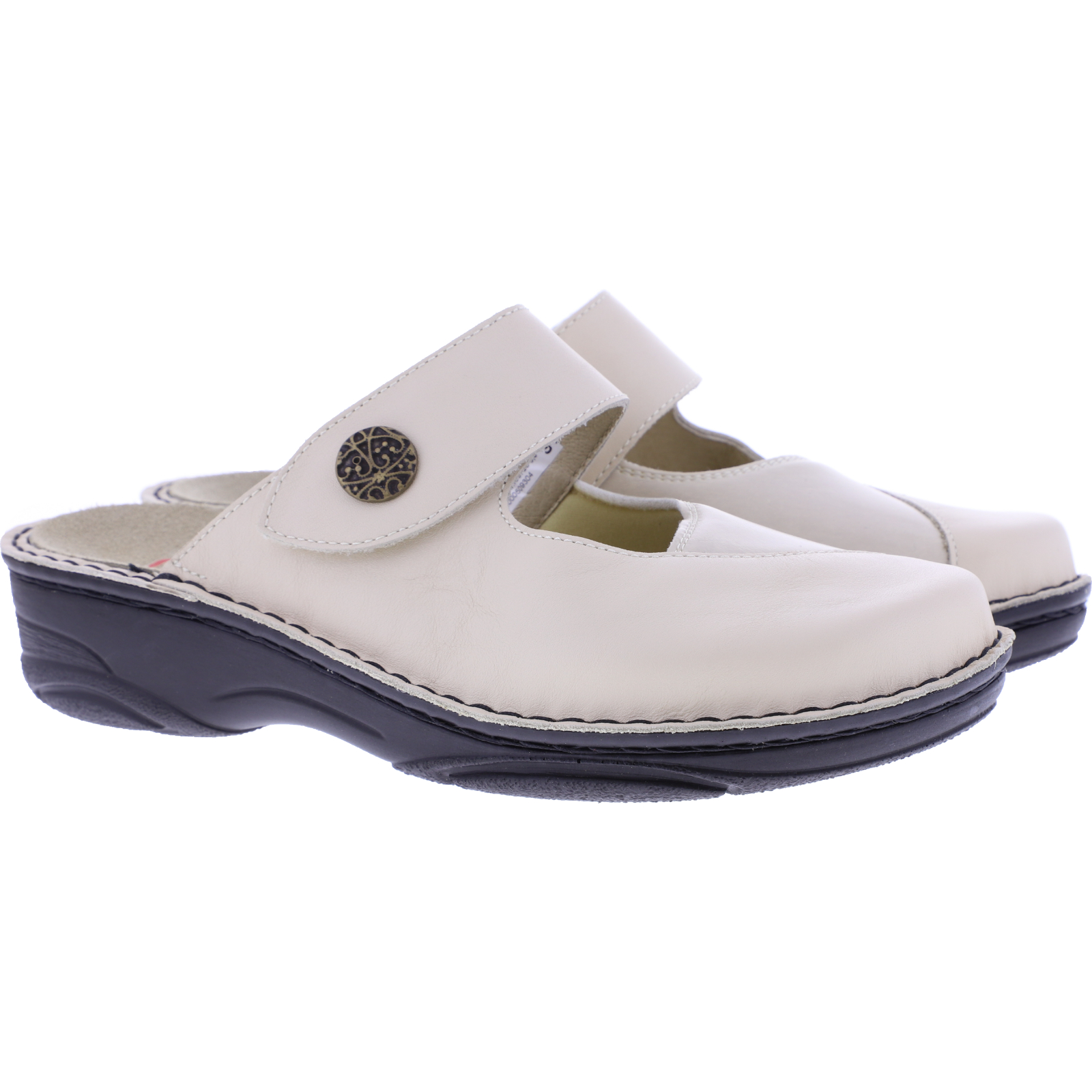 Berkemann Heliane - Beige Leder/Stretch - 03457-725 - Damen Clogs