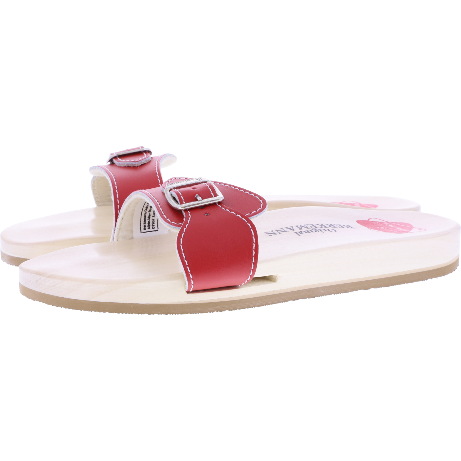 Berkemann Original Sandale B100 Rot Leder 00100 200 Unisex
