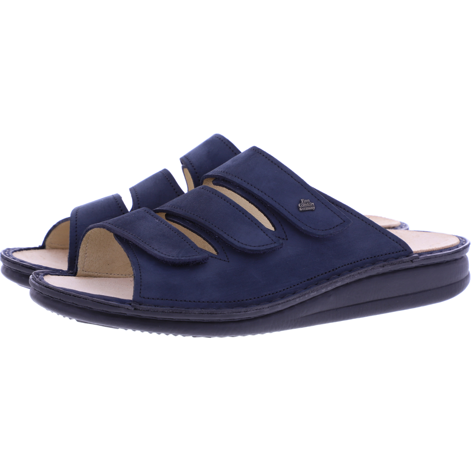 Finn Comfort - Korfu - Marine Blau Leder - Wechselfussbett - Unisex