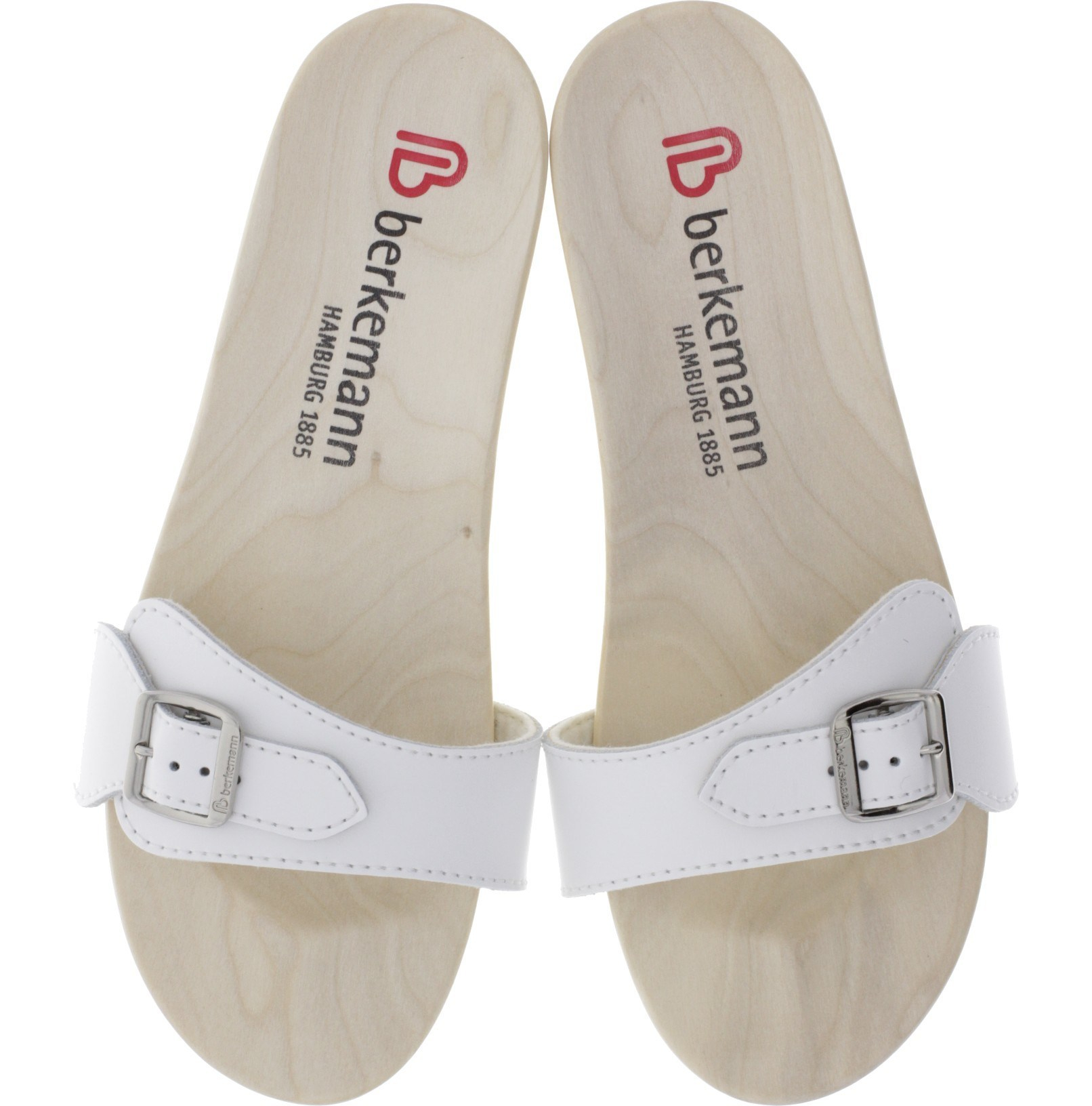 Berkemann Hamburg Sandale B102 Weiss Leder 00102 100 Unisex