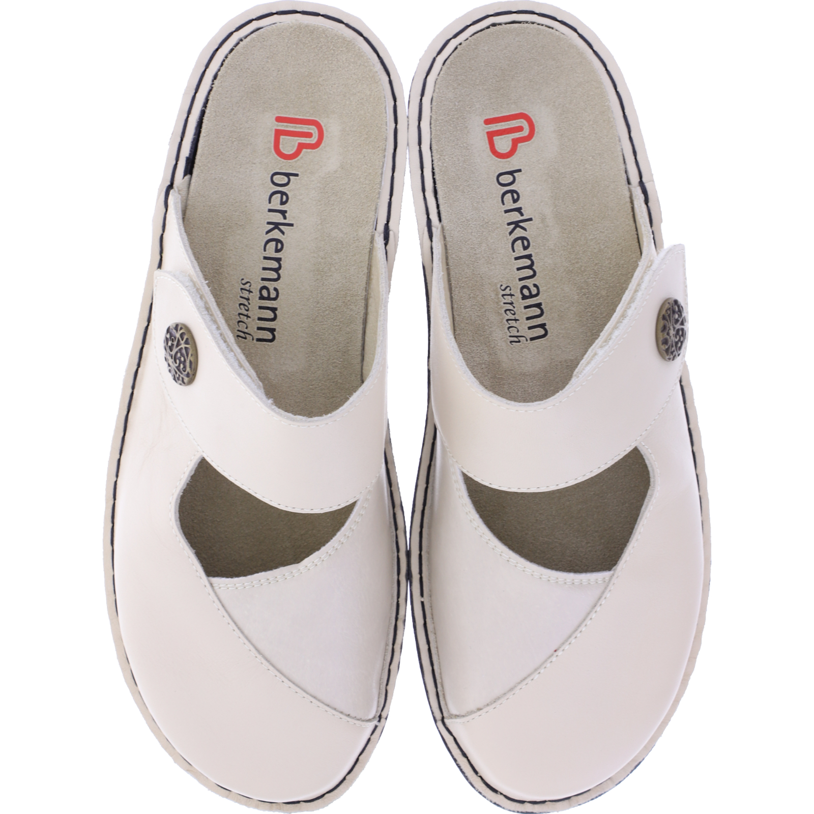 Berkemann Heliane - Beige Leder/Stretch - 03457-725 - Damen Clogs
