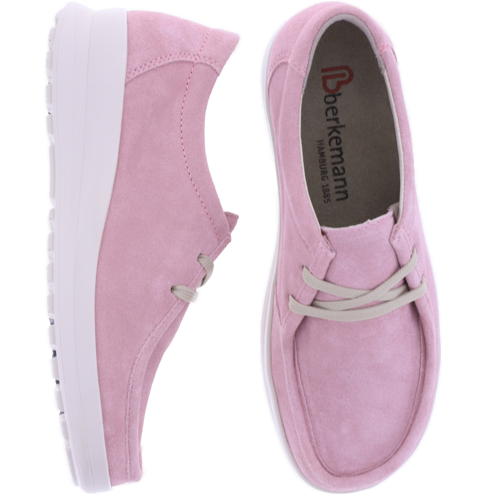 Berkemann Ladina | Rosa Velour | Weite: H | 05379-052 | Damen Schnürer