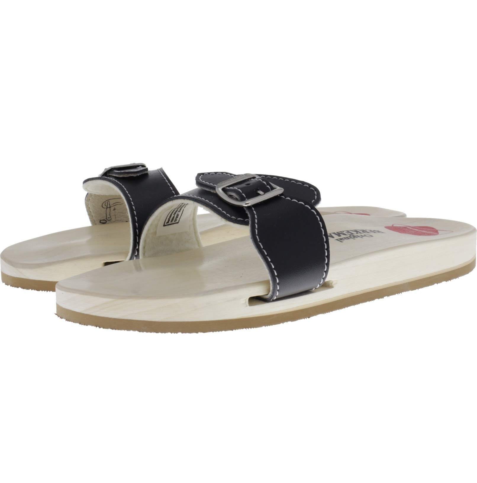 Berkemann Original Sandale B100 Schwarz Leder 00100 900 Unisex