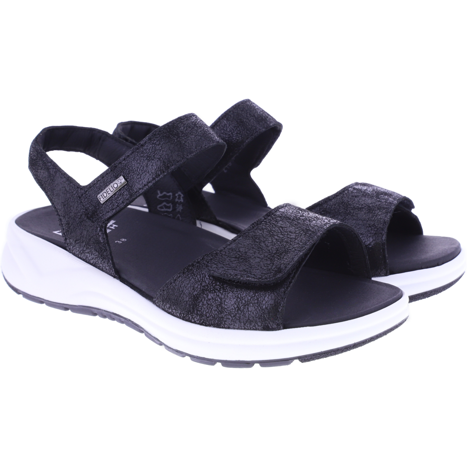 Sandalen Schwarz Weite H